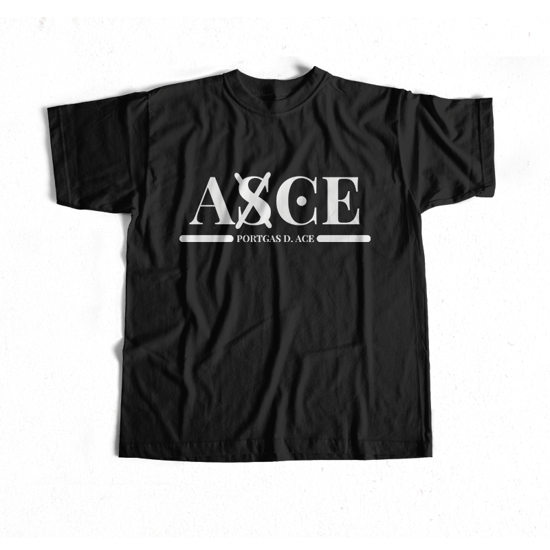 Jual AKIRA WORLD Kaos Anime Distro ONE PIECE ASCE cotton 24S (Hitam ...