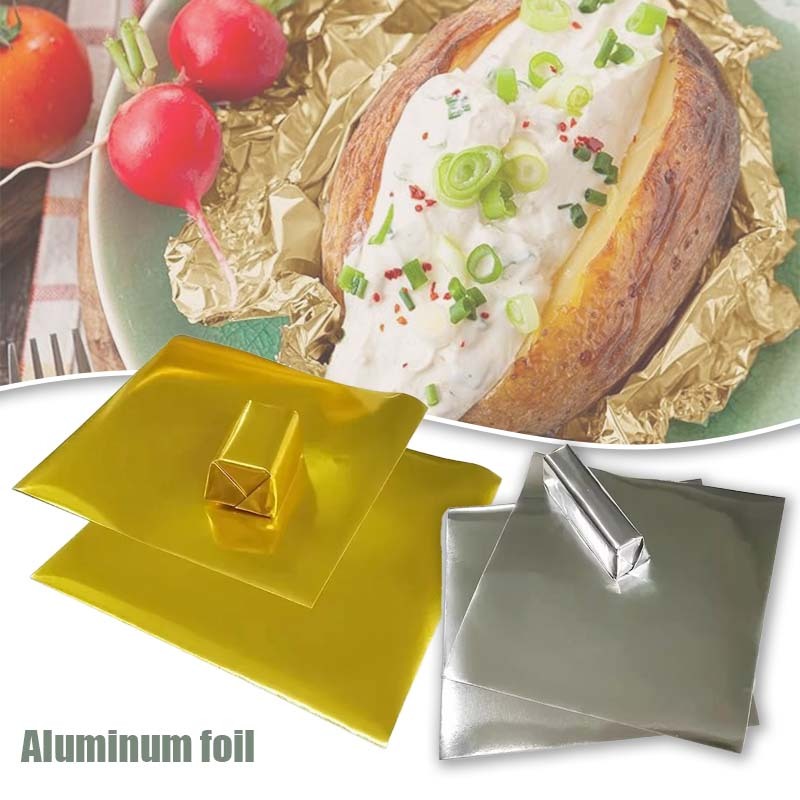 Jual 100pcs Kertas Foil Silver Ertas Foil Emas Cokelat/Permen Dekorasi ...