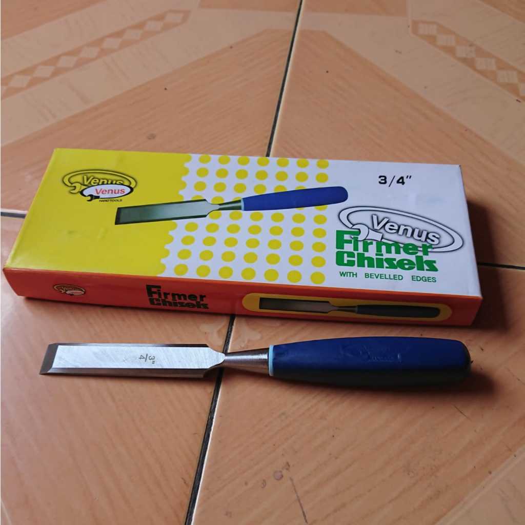 Jual VENUS Pahat Kayu/Tatah Kayu/Tatah Ukir Kayu Tajam Gagang Fiber 3/4 ...