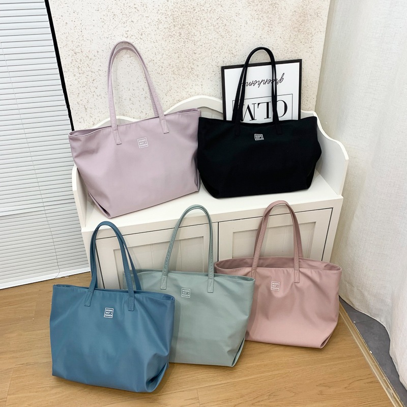 Jual Tote bag #1818 Shoulder Bag Simple Casual Waterproof Model Lekuk ...