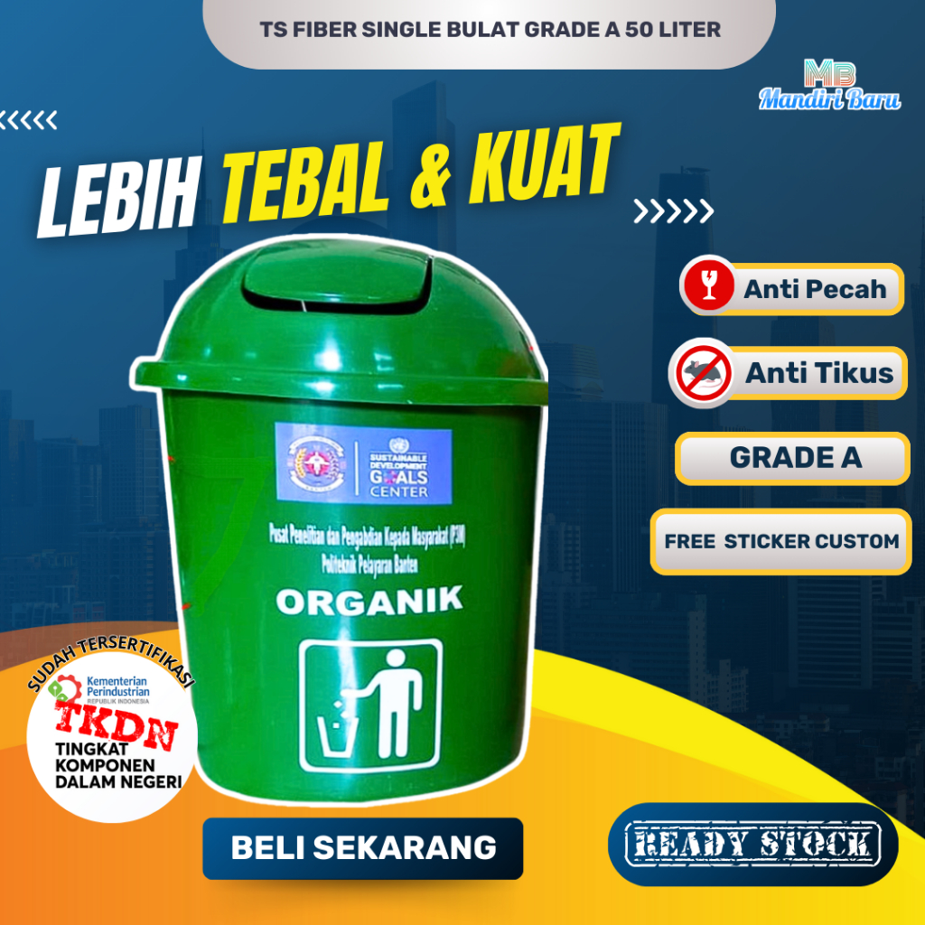 Jual TEMPAT SAMPAH FIBERGLASS 50 LITER BULAT, TEMPAT SAMPAH ORGANIK DAN ... Jual TEMPAT SAMPAH FIBERGLASS 50 LITER BULAT, TEMPAT SAMPAH ORGANIK DAN ...