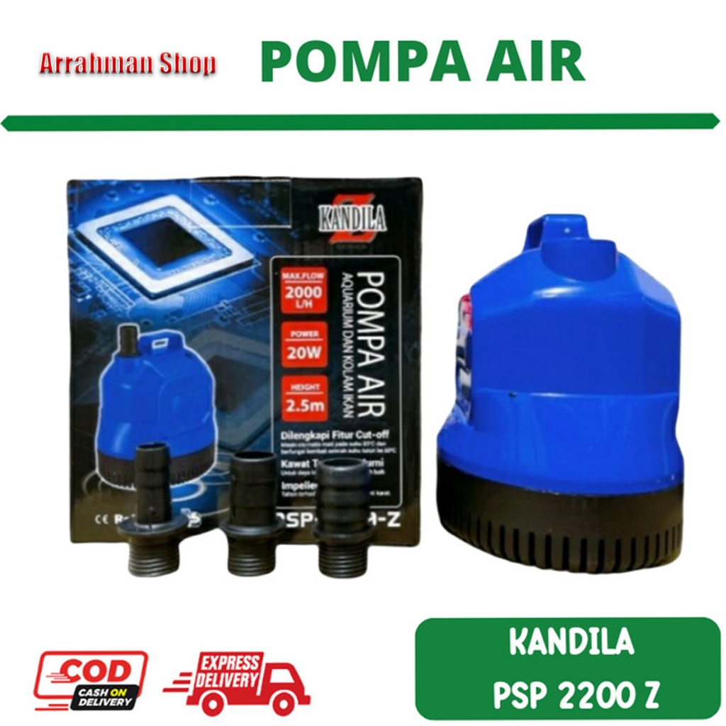 Jual POMPA Filter Pompa AIR CELUP AQUARIUM 15 W KANDILA PSP 2200 Z PSP ...