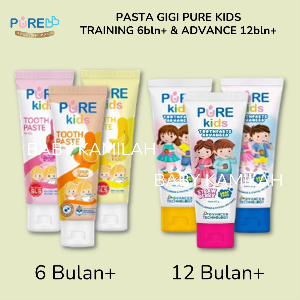 Jual Pasta Gigi PURE Bayi & Anak - Aman Tanpa Fluoride, Lindungi Gigi ...