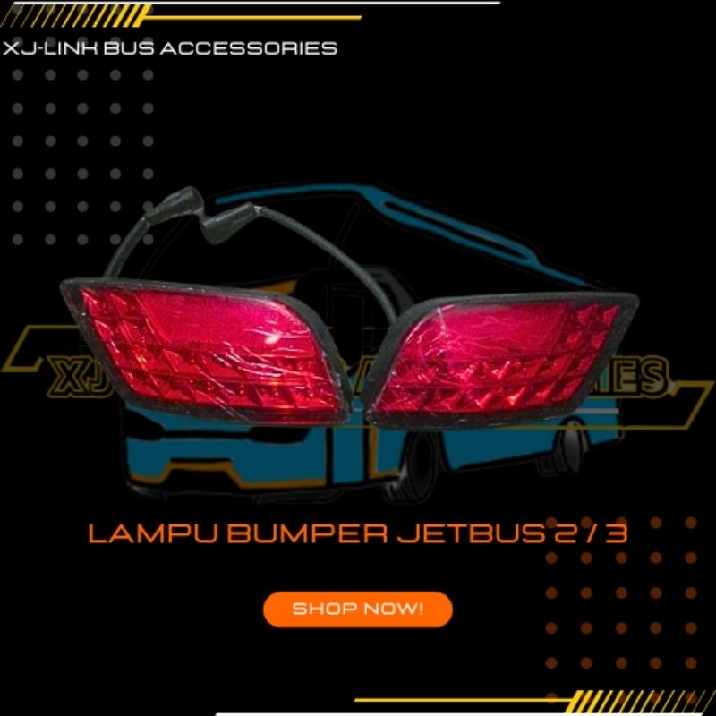 Jual Lampu Bumper / Reflektor Bumper Belakang Jetbus 2 / 3 R-L | Shopee ...