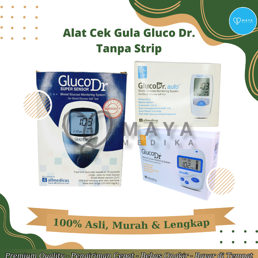 Jual Alat Cek Gula Gluco Dr. | Shopee Indonesia