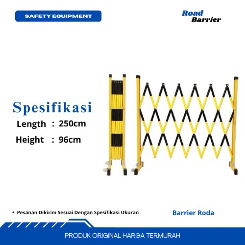 Jual Expandable Barrier Board Barrier Lipat Traffic Road Safety - ada ...