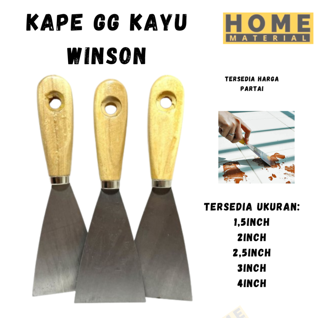 Jual Kape Gagang Kayu uk 1,5inch 2inch 2,5inch 3inch / Kape Cat ...
