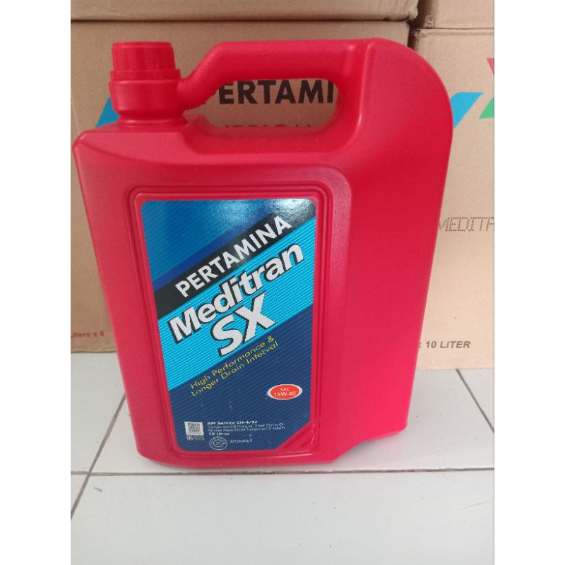 Jual PERTAMINA LUBRICANT / OLI MEDITRAN SX 10L X 2 BOTOL | Shopee Indonesia