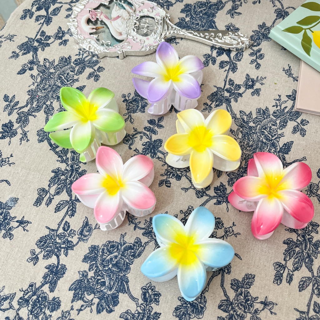 Jual Jepit Rambut Premium Kamboja Frangipani Bunga Bali / Jedai Kepit ...