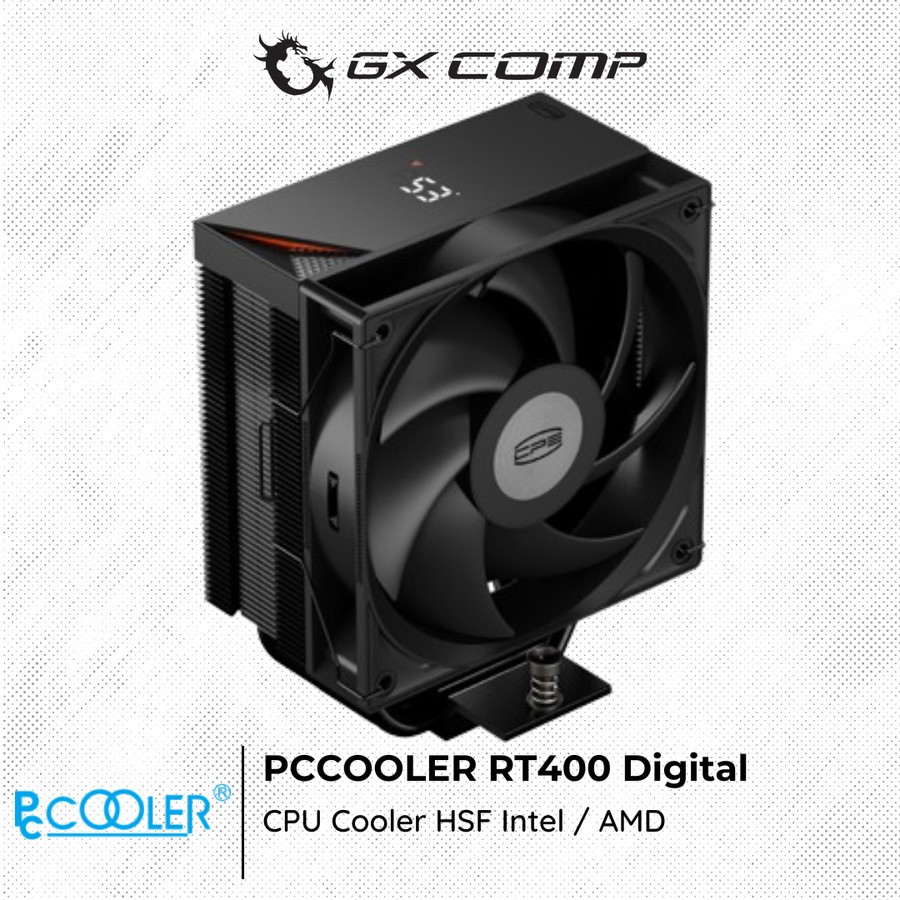 Jual PCCOOLER RT400 Smart Digital Monitor Black - CPU Cooler HSF Intel ...