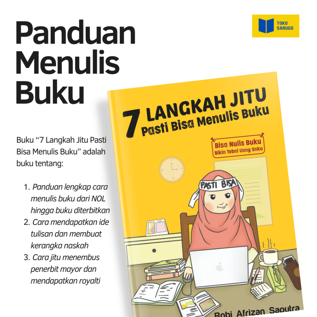 Jual Buku Panduan Cara Menulis Buku - Buku 7 Langkah Jitu Pasti Bisa ...