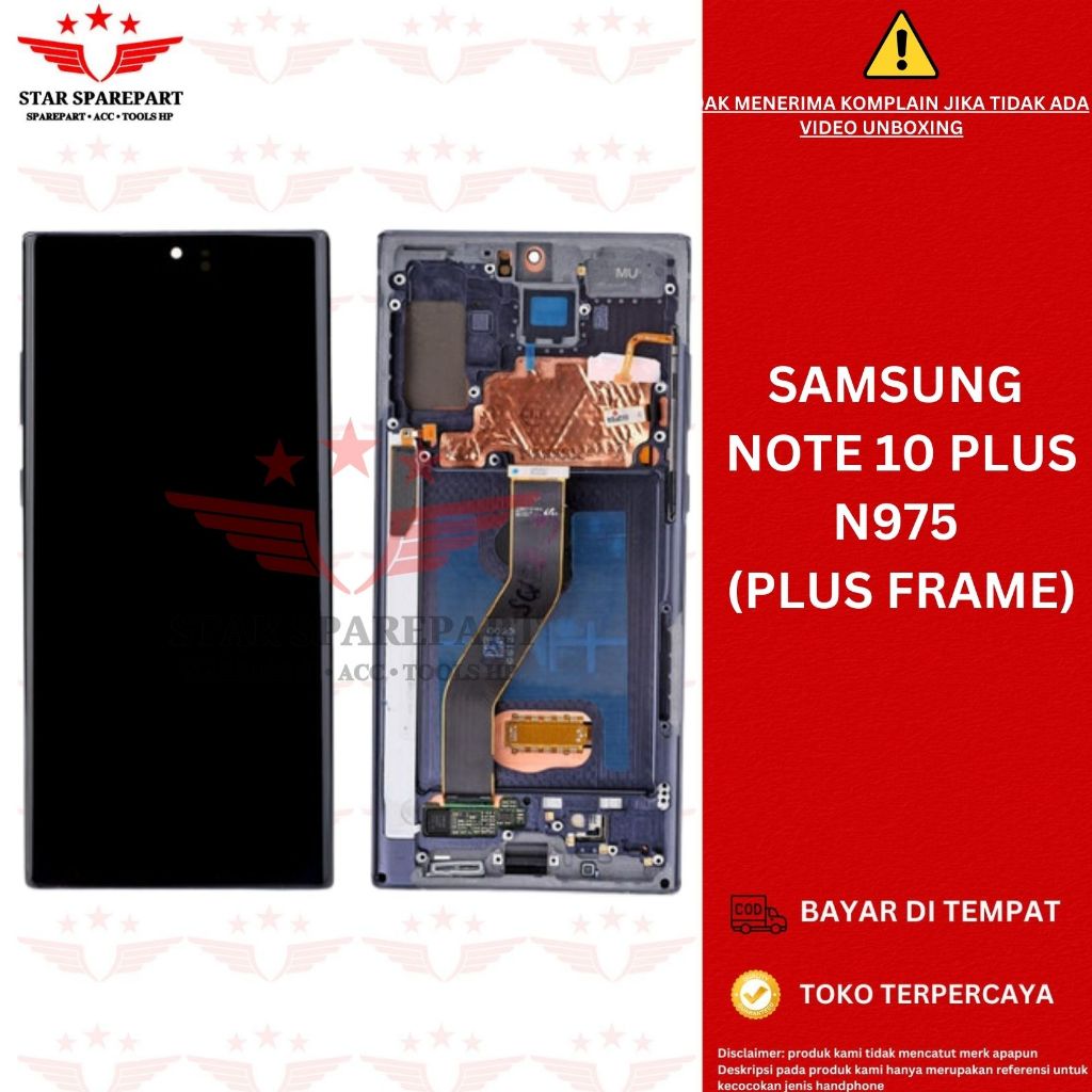 Jual LCD TOUCHSCREEN SAMSUNG NOTE 10 PLUS / N975 ( PLUS FRAME ...