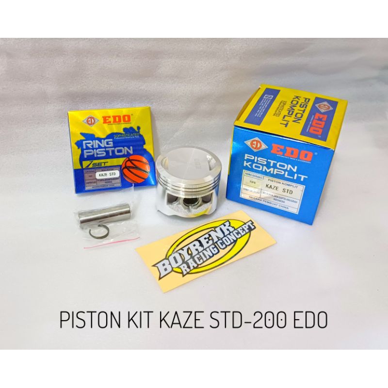 Jual PISTON KIT SEHER SEKER SET KAZE OVERSIZE STD-200 EDO-BOYRENK ...