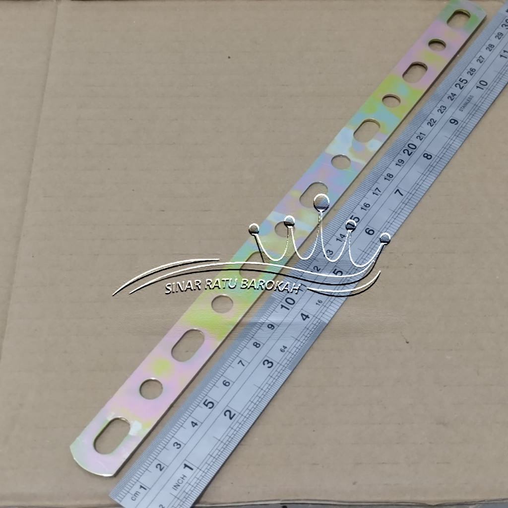 Jual PLAT STRIP BOLONG BREKET BRACKET BRAKET LUBANG LOBANG PANJANG 30CM ...