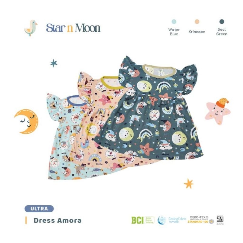 Jual joell dress Baby amora joell ultra star and moon | Shopee Indonesia