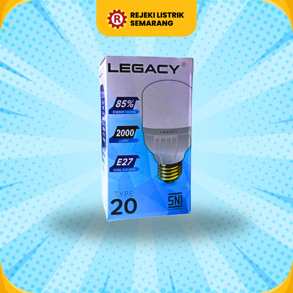 Jual LAMPU LED MURAH MERK LEGACY 20W WARNA PUTIH, LED MURAH MERIAH, LED ...