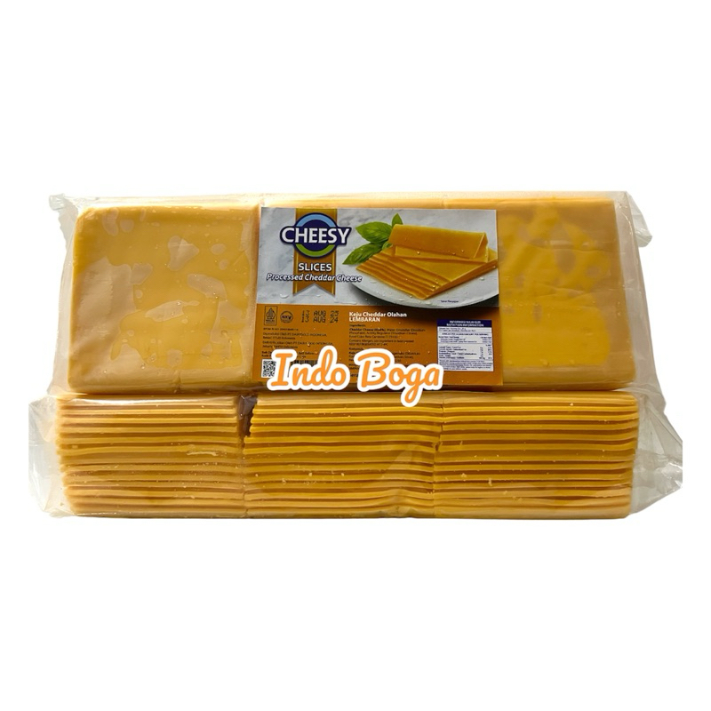 Jual Cheesy red cheddar slice / keju burger slice cheesy | Shopee Indonesia