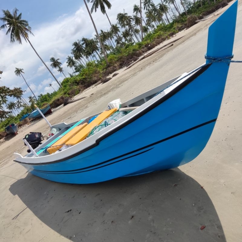 Jual Kapal Perahu Fiberglass Full Fiber 6M X 1.55 NEW Model 2024 Speed Boat Nelayan | Shopee ...