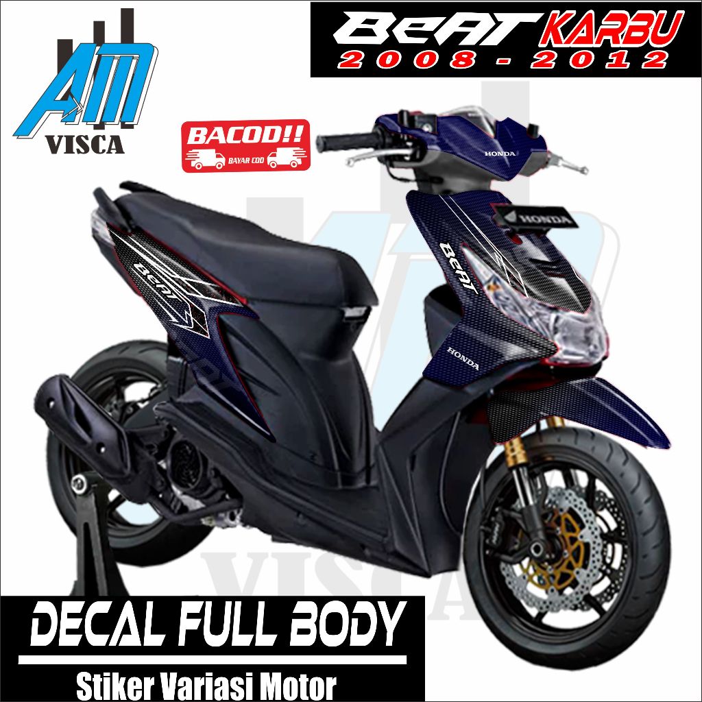 Jual Decal Beat Karbu Full Body | Stiker Variasi Motor Honda Beat Karbu ...