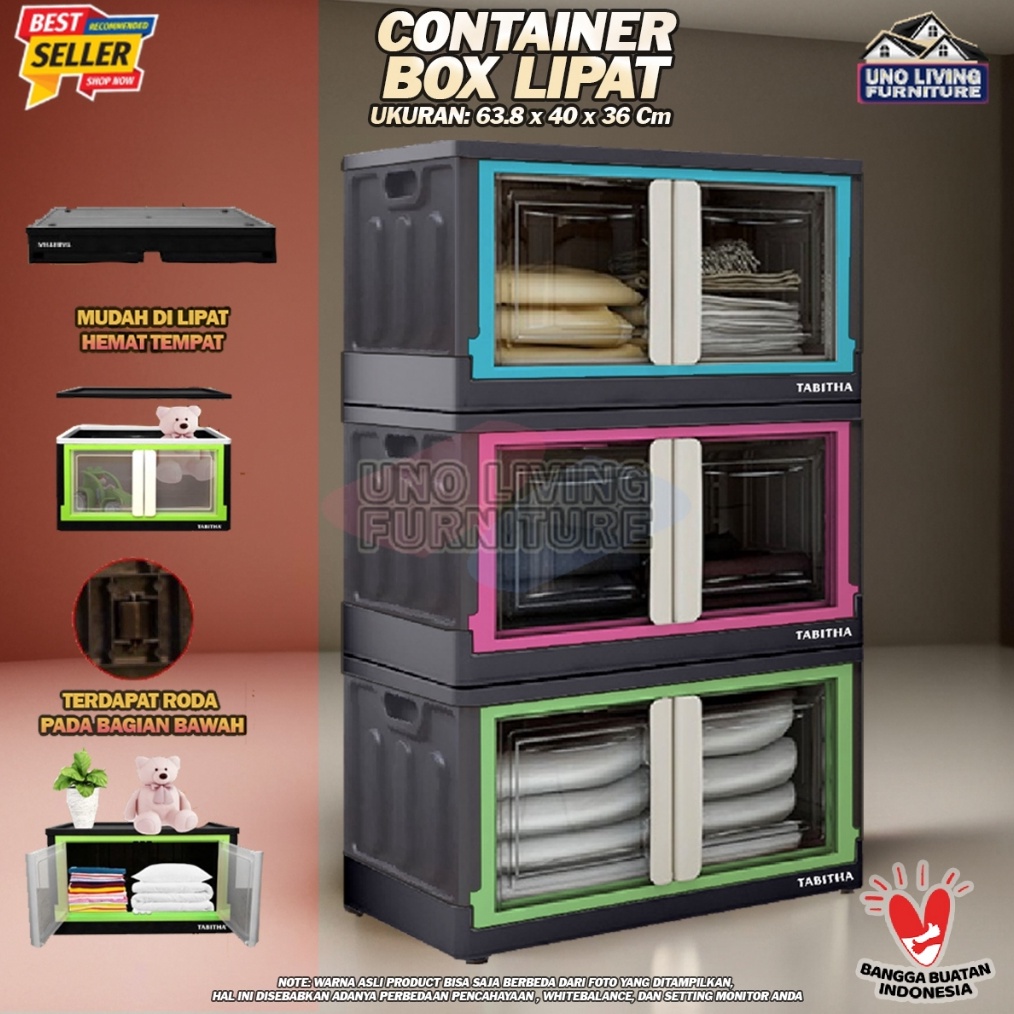 Jual Promo Pelanggan Baru CONTAINER BOX LIPAT LEMARI LIPAT PLASTIK ...
