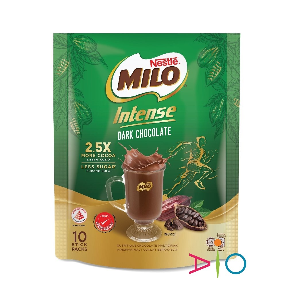 Jual MILO Intense Dark Chocolate ( 10's x 33g) | Shopee Indonesia