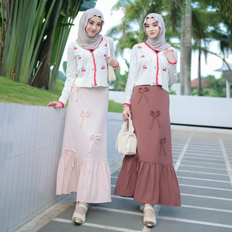 Jual Rereyshop Raline Skirt Pita Rok Pita Lucu Rok Korea Rok Daily Rok ...