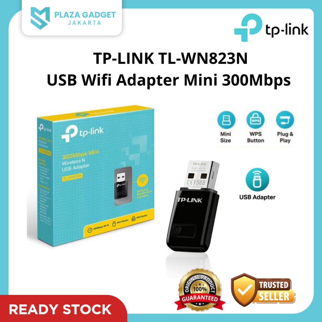 Jual TP-LINK TL-WN823N USB Wifi Adapter Mini 300Mbps TP LINK TL WN 823 ...