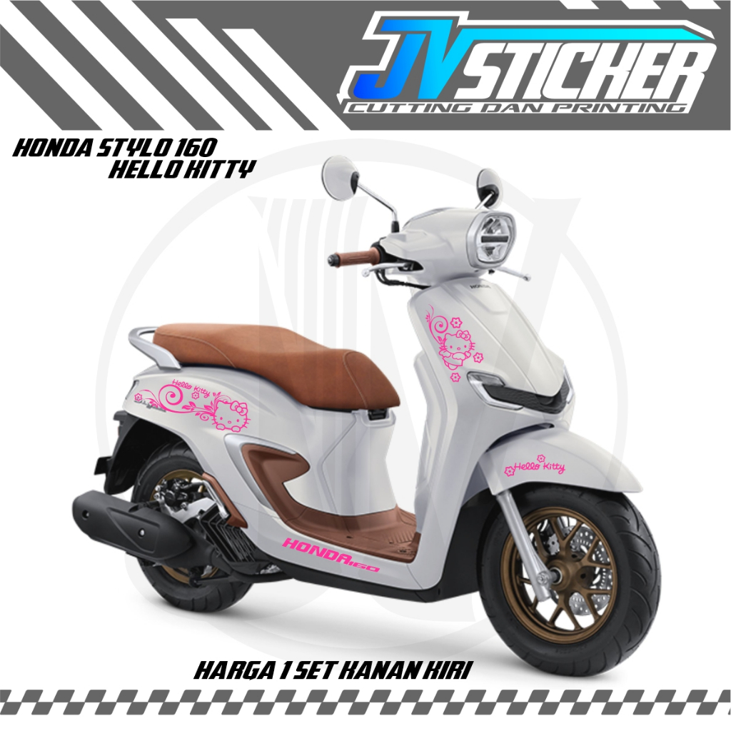Jual stiker hello kitty honda stylo 160 cutting sticker motor murah ...