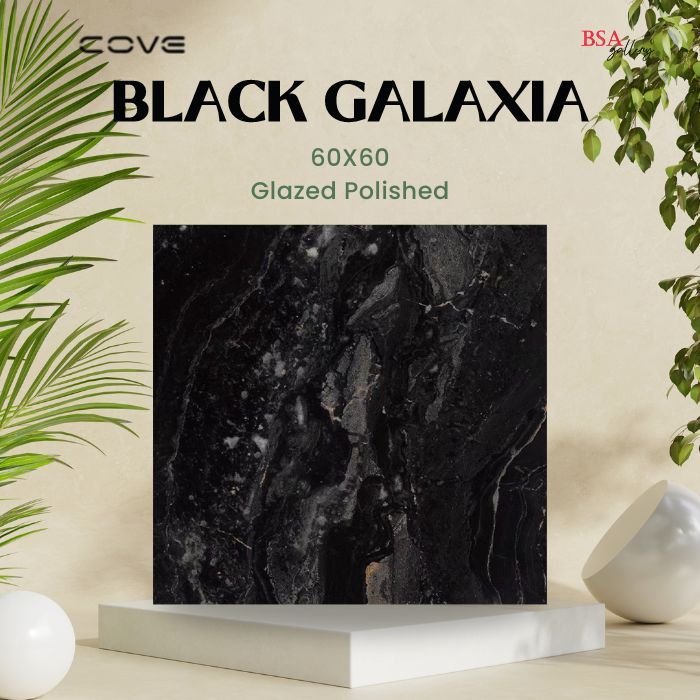 Jual GRANIT COVE BLACK GALAXIA 60X60 GRANITE TILE HITAM GLAZED POLISHED ...