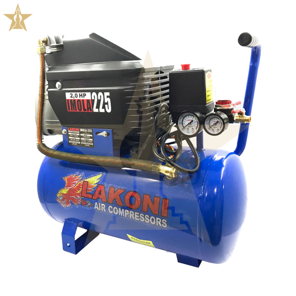 Jual LAKONI IMOLA 225 Kompresor Angin 2HP Portable Air Compressor 25 ...