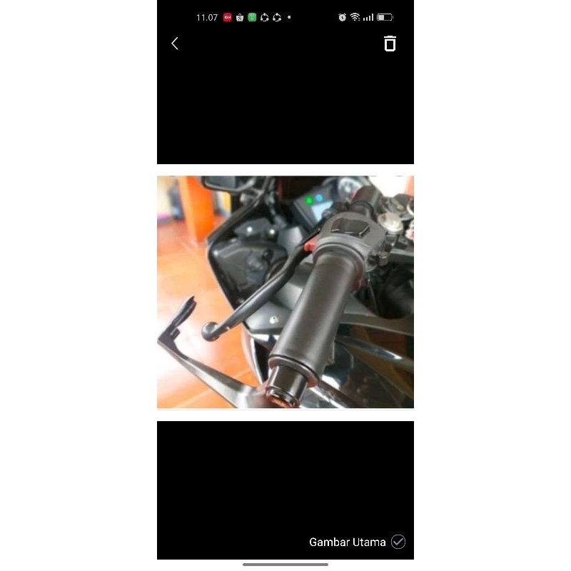 Jual busa grip motor tebal hitam/ busa handgrip hitam tebal universal ...