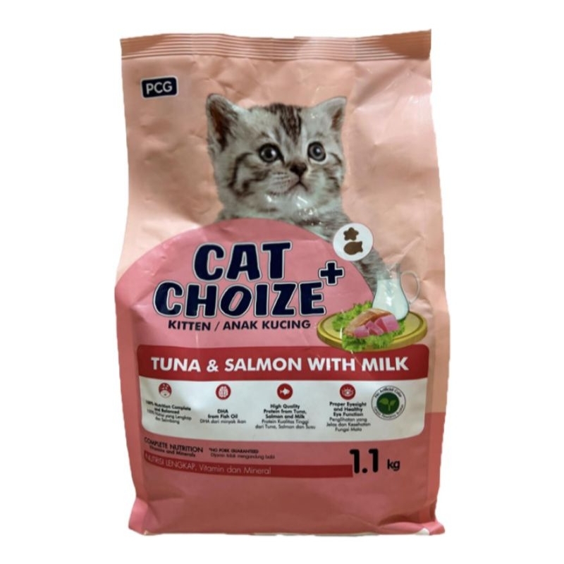 Jual CAT CHOIZE Plus Kitten Makanan kering Anak Kucing Tuna & Salmon ...