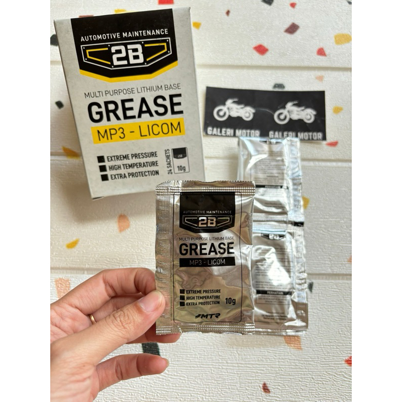 Jual 2b multi purpose lithium grade grease paslin sachet hi temperature ...
