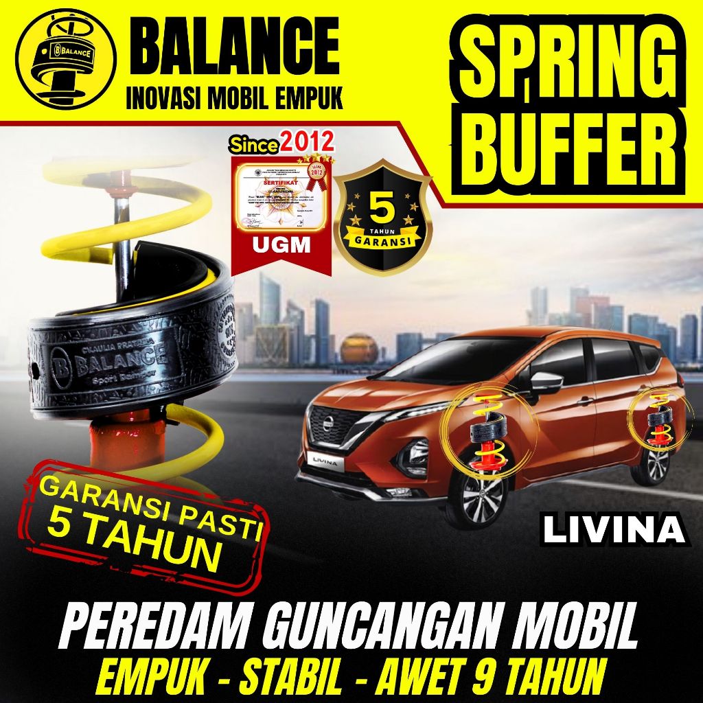Jual BALANCE Damper Spring Buffer Khusus LIVINA , GARANSI 5 Tahun ...