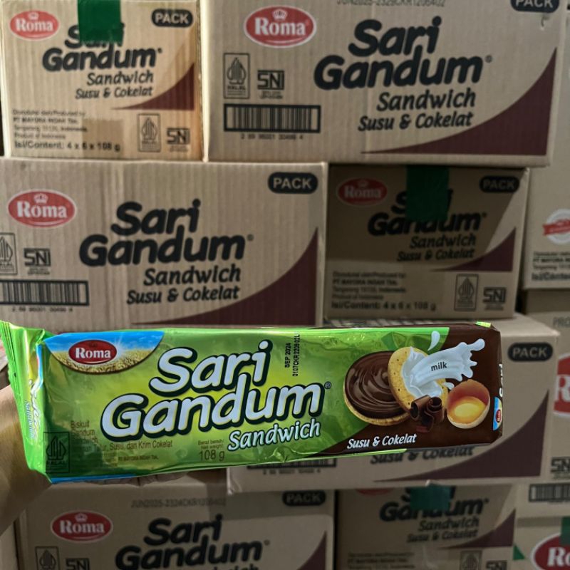 Jual sari gandum pack 108 gram 1 dus isi 24 pcs | Shopee Indonesia