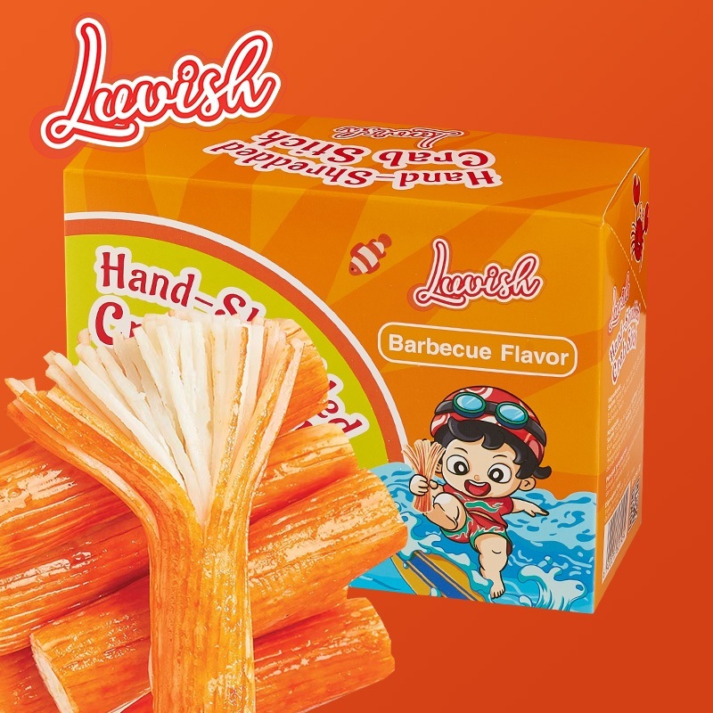 Jual [ LUVISH ] CRAB STICK BARBECUE FLAVOR | CRAB STICK ANEKA RASA ...