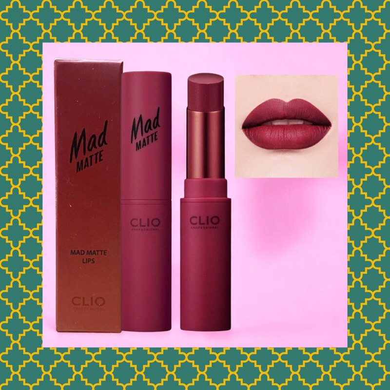 Jual Clio Mad Matte Lipstick Shade 04 Bloody Wine - Produk Full Size ...