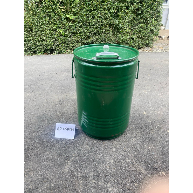 Jual tong sampah besi kapasitas 60 liter/ember besar/pail/tempat bakar ...