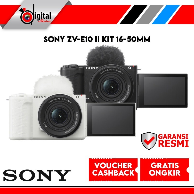 Jual Sony ZV-E10 II Kit 16-50mm Mirrorless Camera Sony ZVE10 ZVE 10 ...