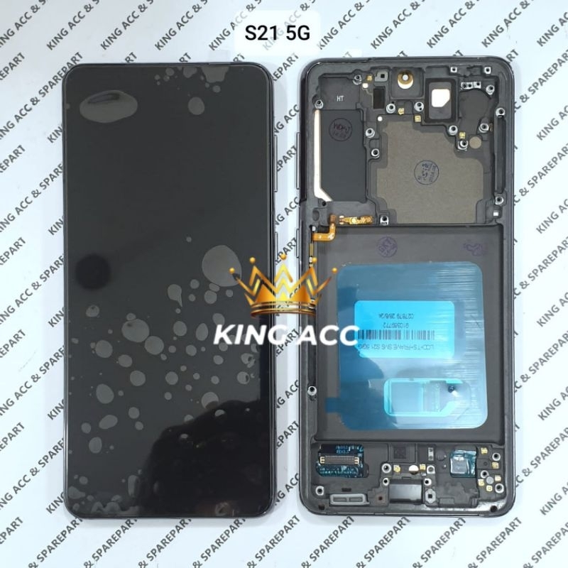 Jual LCD TOUCHSCREEN SAMSUNG GALAXY S21 5G / G991 OLED PLUS FRAME ...