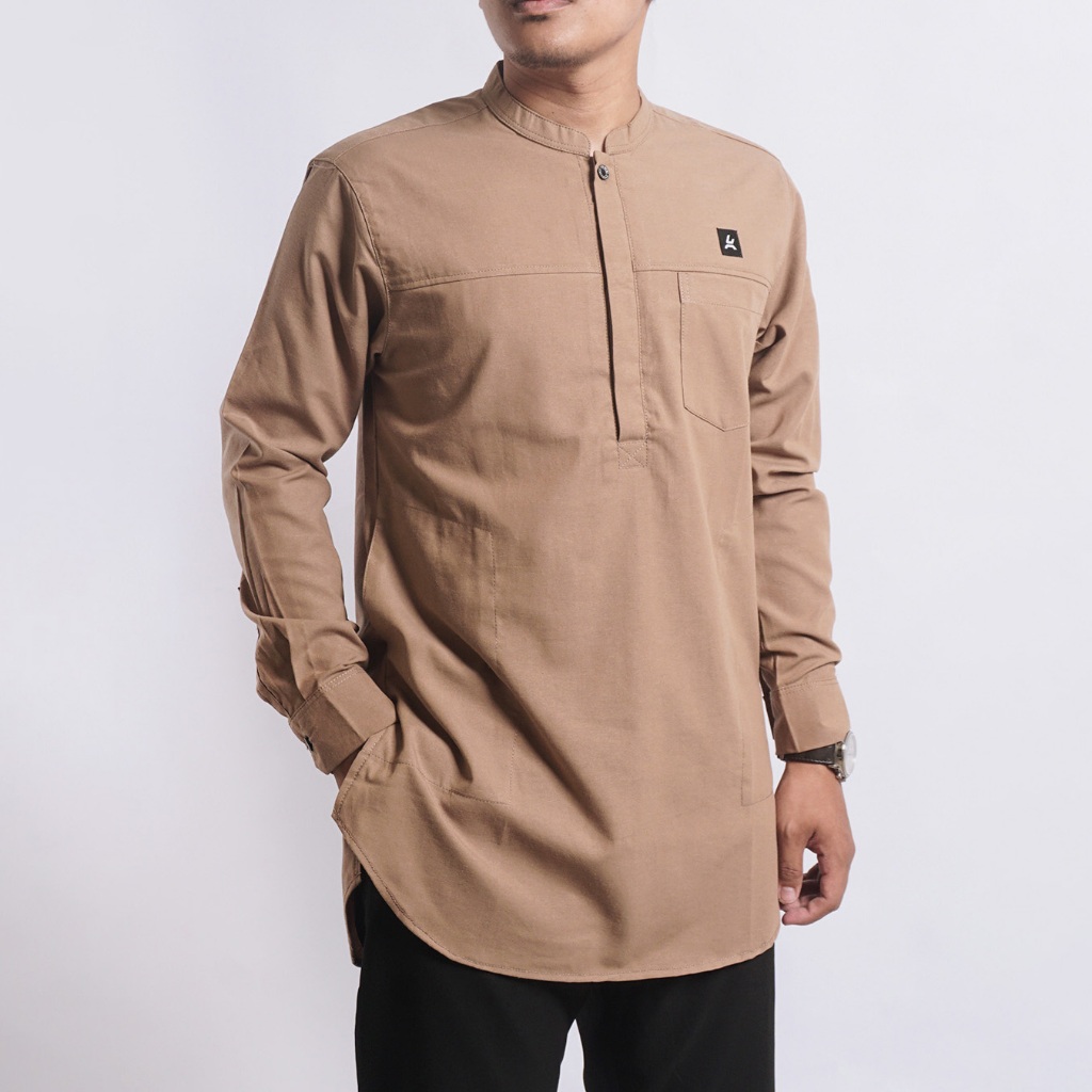 Jual KDL - Kurta Arda Long Sleeve - Mocca | Shopee Indonesia
