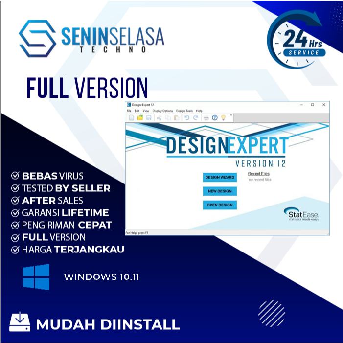 Jual Software Desain Eksperimen: Stat-Ease Design-Expert 12 [WIN ...