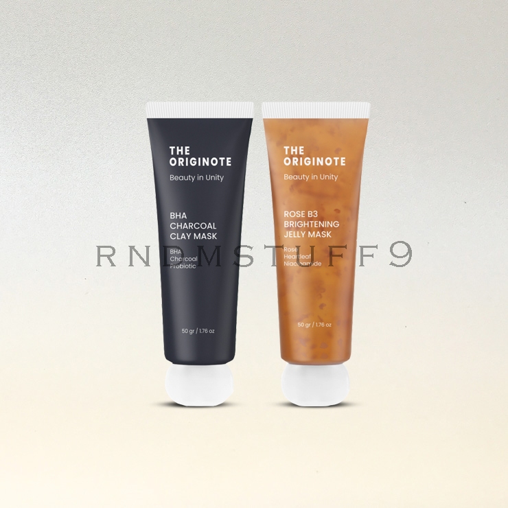Jual The Originote BHA Charcoal Clay Mask / Rose B3 Brightening Jelly ...