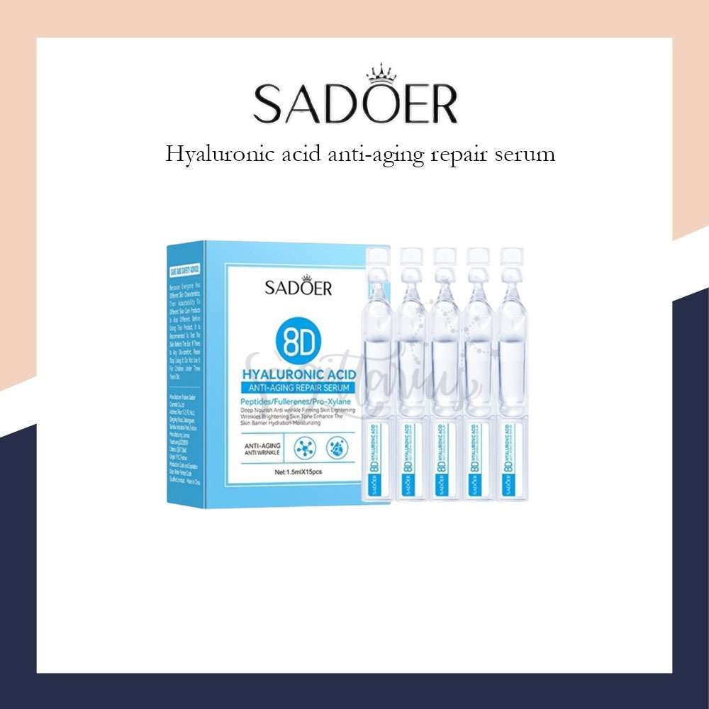 Jual SADOER Hyaluronic Acid Anti-Aging Repair Serum Skin Barrier Face Moisturizer Essence SR062 ...