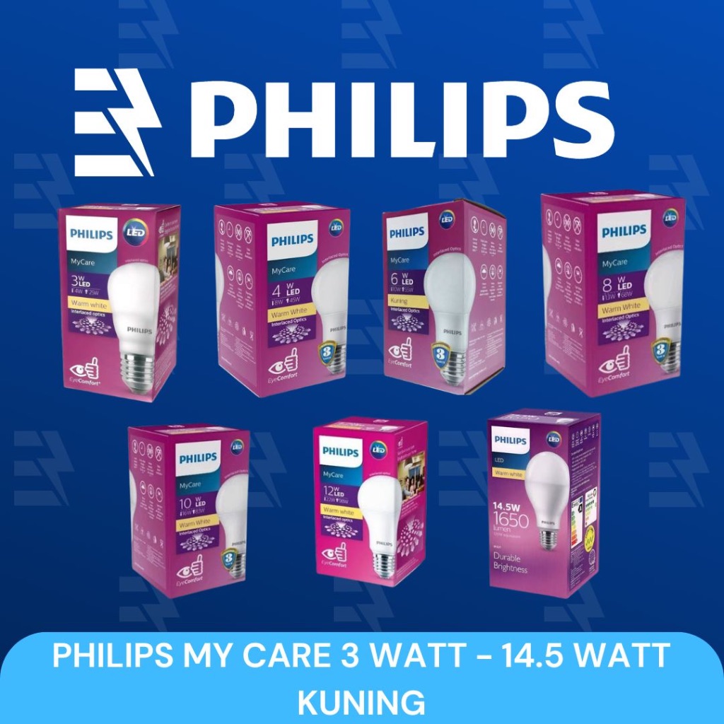 Jual PHILIPS MY CARE KUNING LAMPU LED 3 WATT / 4 WATT KECIL / 4 WATT ...