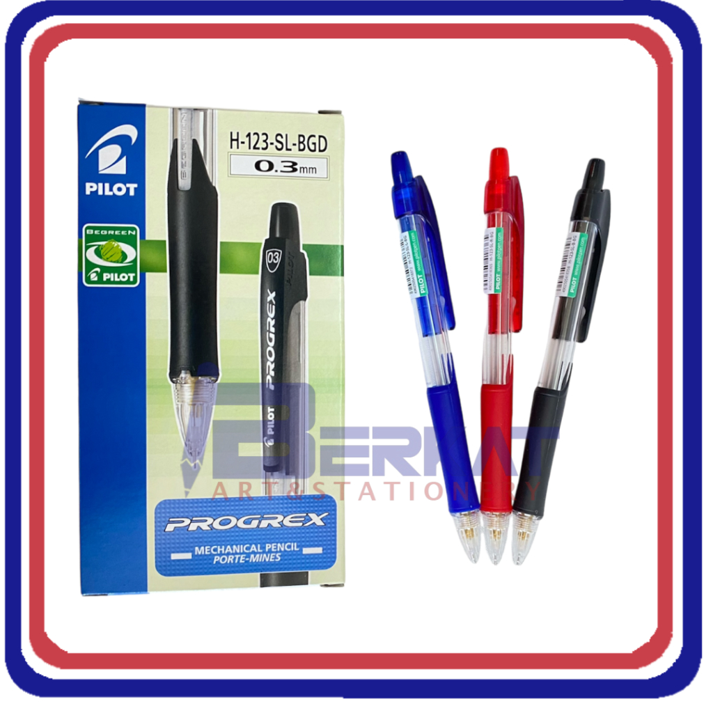 Jual Pensil Mekanik / Mechanical Pencil PILOT Progrex 0.3mm H-123-SL ...
