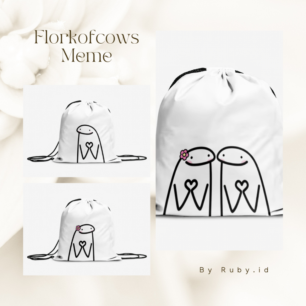 Jual Tas Serut / String Bag Stringbag Full Print Florkofcows Meme ...