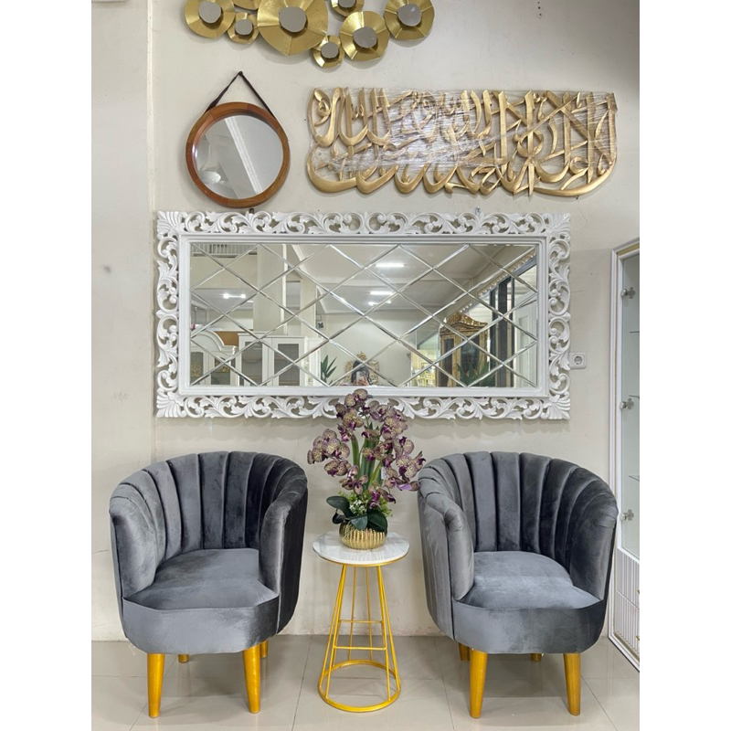 Jual SOFA SINGLE KERANG SET MEJA TOP HPL | Shopee Indonesia