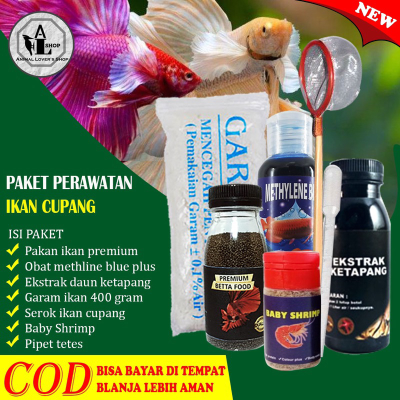 Jual Paket perawatan ikan cupang lengkap dan hemat untuk pertumbuhan ...