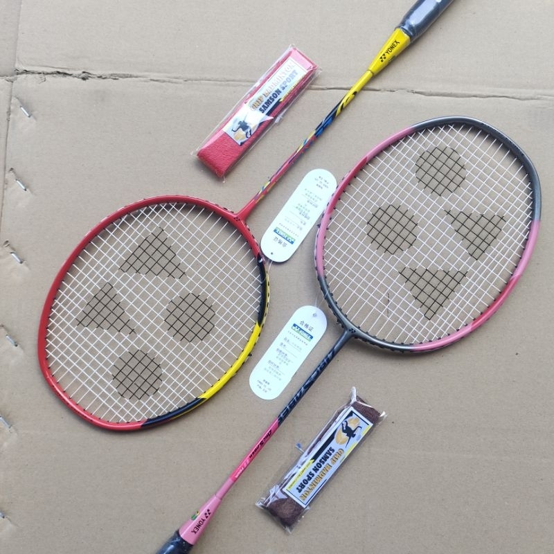 Jual raket badminton bonus grip raket bulutangkis senyawa berlogo PBSI ...